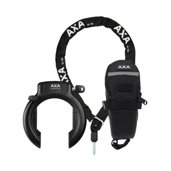 Axa Imenso X-Large Rahmenschloss + Kettenschloss - Schwarz kaufen bei HBS