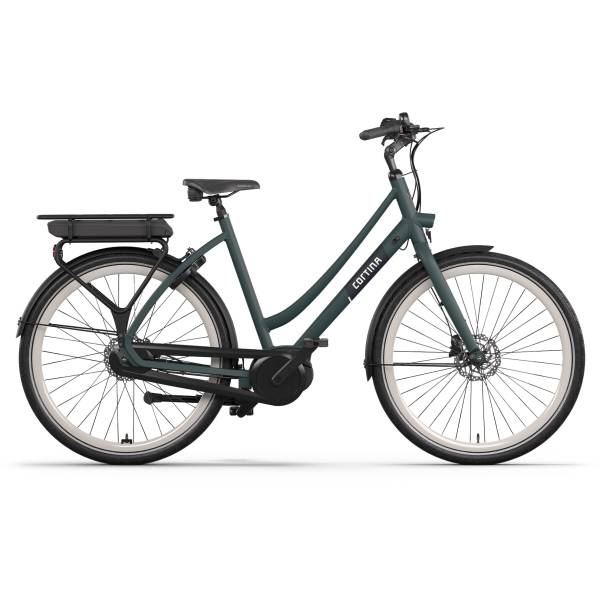 Cortina E-Tide E-Bike Dames 28" 53cm 7V - Mat Groen kopen bij HBS