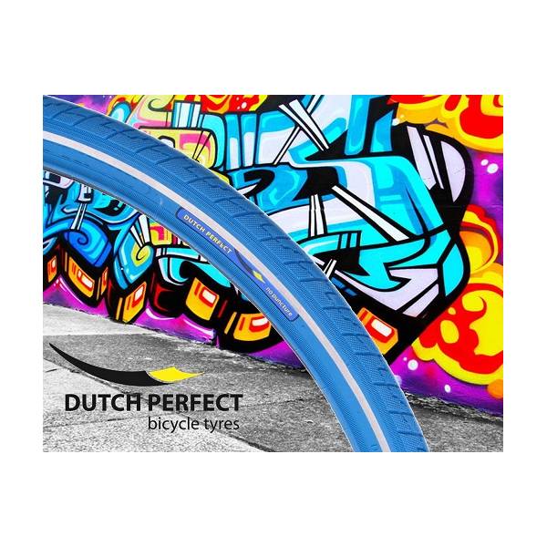 Köp Dutch Perfect Tire 28x1.40" Reflective - Blue på HBS