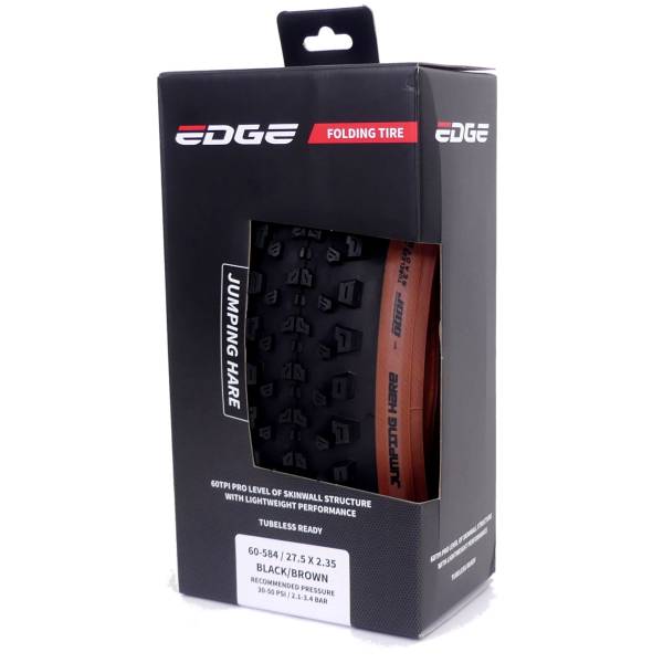 Buy Edge Jumping Hare 27.5x2.35" Tire - Black/Brown at HBS