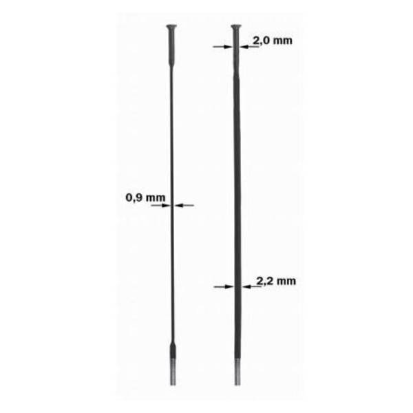 Sapim Leader Speiche 14 x 276mm J-Bend Inox - Silber (100) kaufen bei HBS