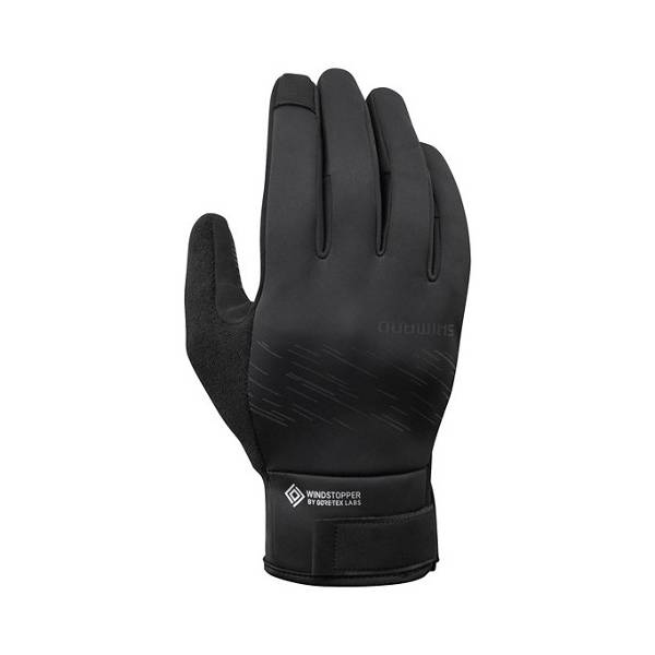 Shimano Windstopper Insulated Fiets Handschoenen Zwart Black kopen bij HBS